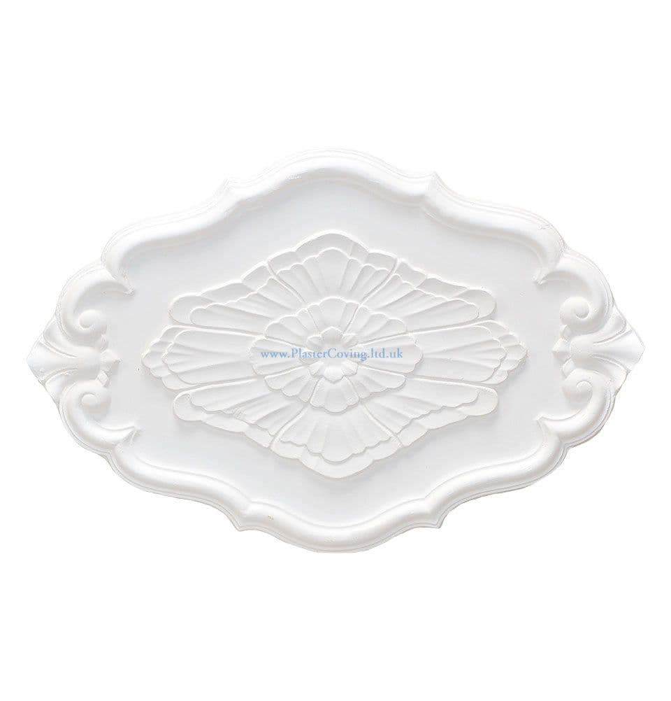 Oval Rococo Plaster Ceiling Rose 660mm by 432mm – Plaster Coving Ltd