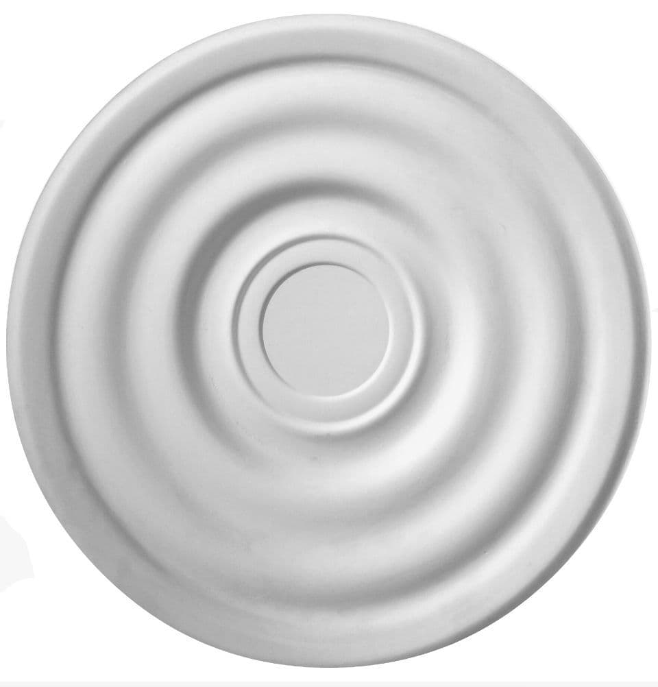 19.5 inch Plain Ripple Plaster Ceiling Rose 496mm – Plaster Coving Ltd