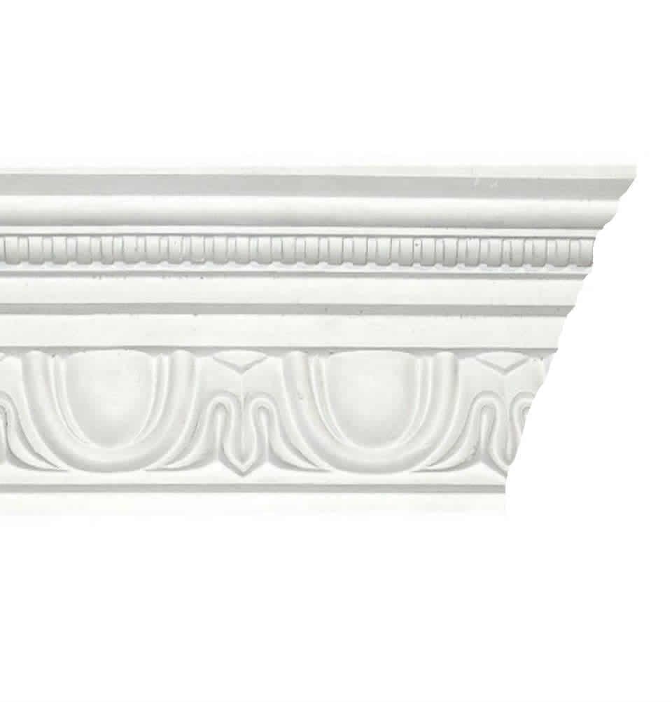 Medium Georgian Egg and Dart Plaster Coving 100mm x 120mm - 48m Pack ...